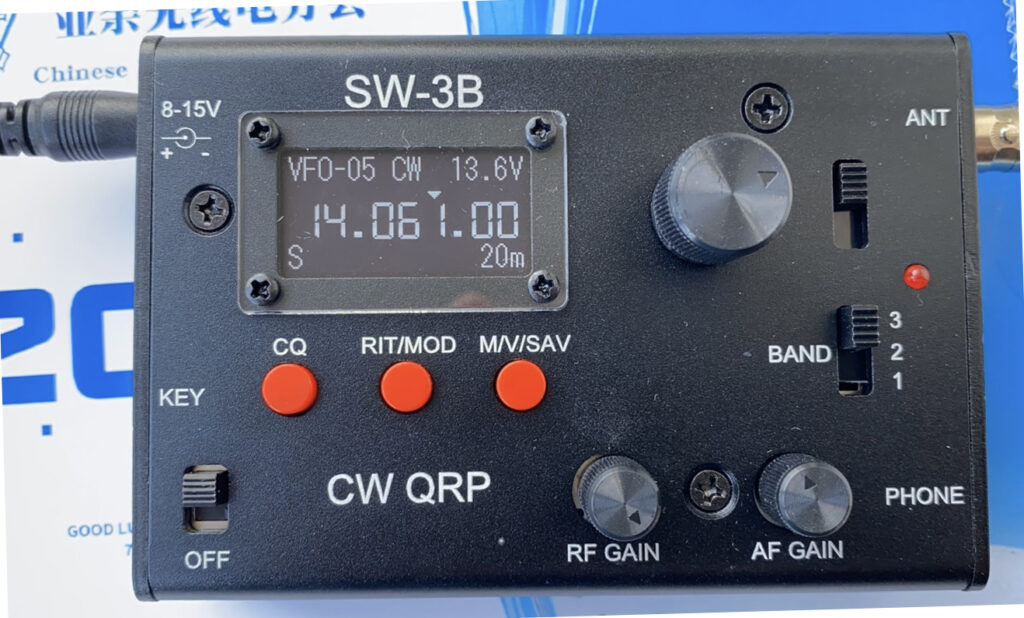 SW-3B QRP CW transceiver – Venus Information Technology Co., Ltd.