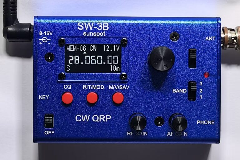 SW-3B Sunspot QRP CW transceiver – Venus Information Technology Co., Ltd.